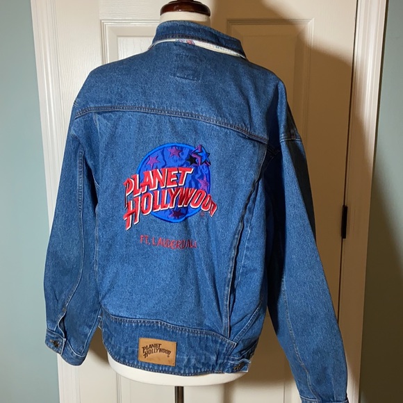 planet hollywood | Jackets & Coats | Vintage Planet Hollywood Denim ...